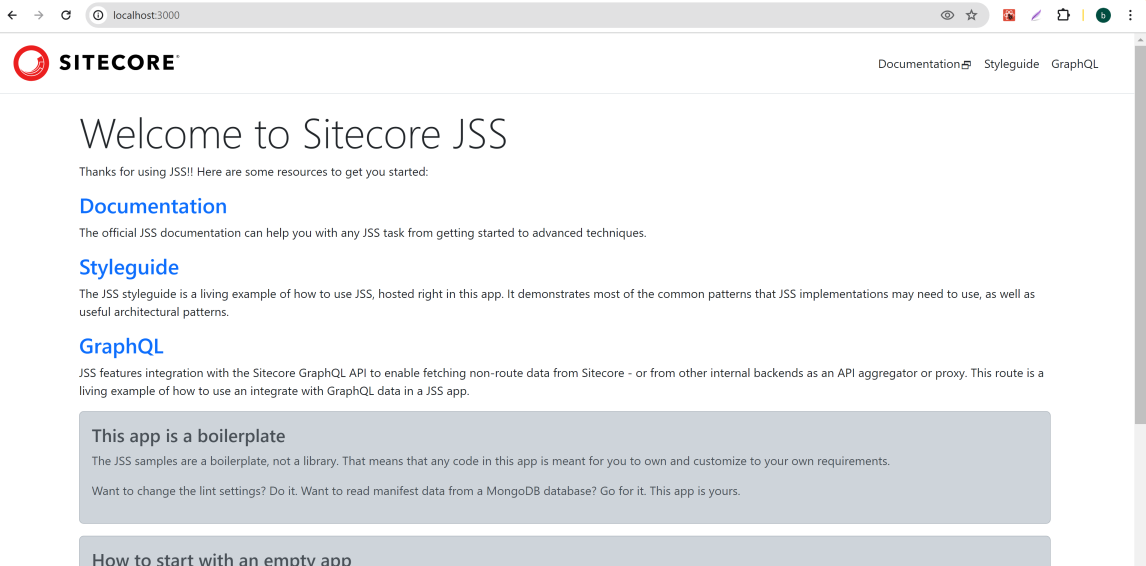 Setup Next.js App with Sitecore JSS CLI in Disconnected Mode